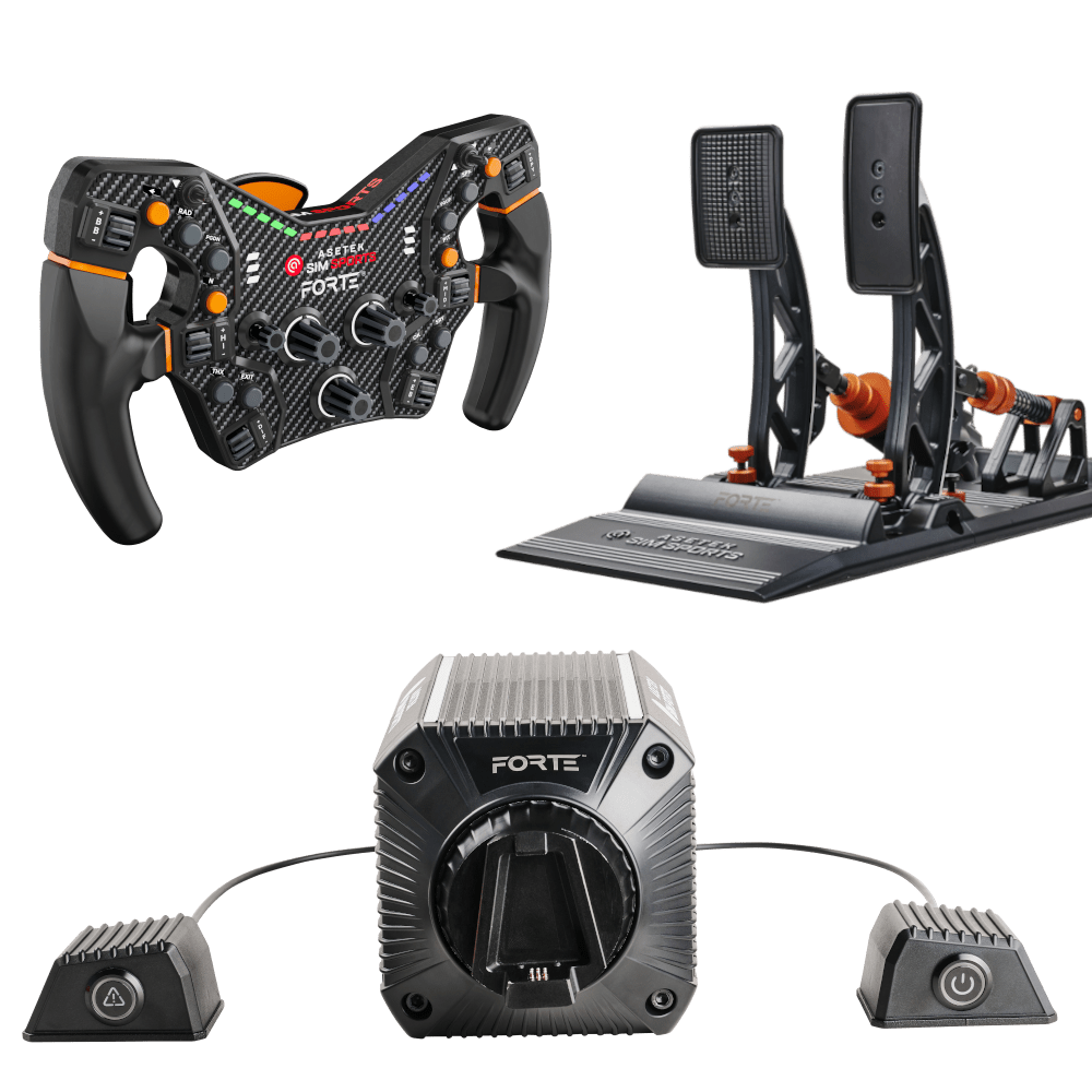 Asetek ForteÂ® Bundle Komplet Sim Racing Kit